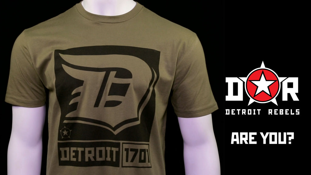 Detroit T-Shirt - Detroit D Logo Square by DETROIT★REBELS brand ...